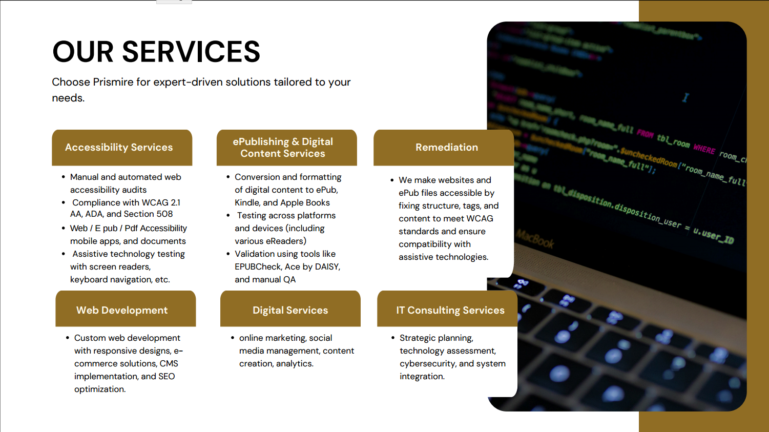 Portfolio - Prismire